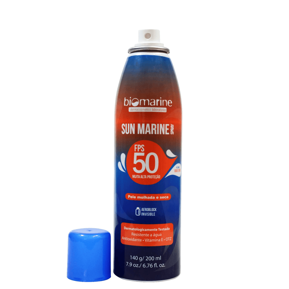 Biomarine Protetor Solar Sun Marine FPS 50 Aerosol 140ml - Samana