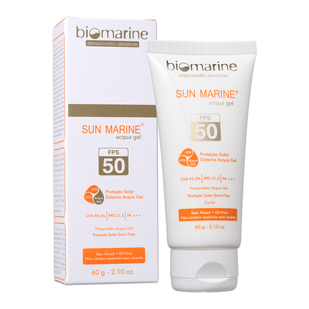 Biomarine Protetor Solar FPS 50 Acqua Gel 60g - biomarinemedical