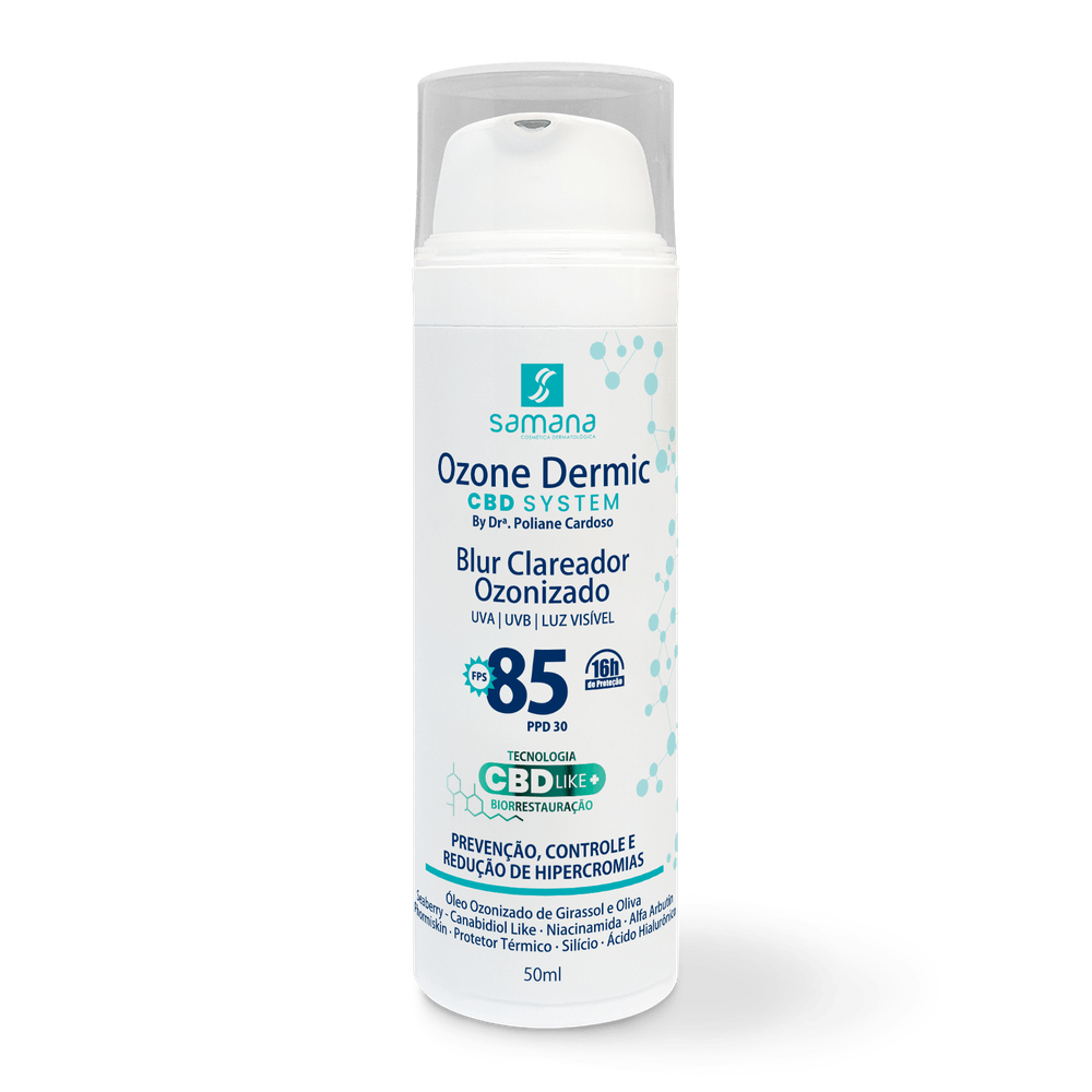 Blur Clareador com Ozônio FPS 85 Bege Samana Ozone Dermic 50g - Samana
