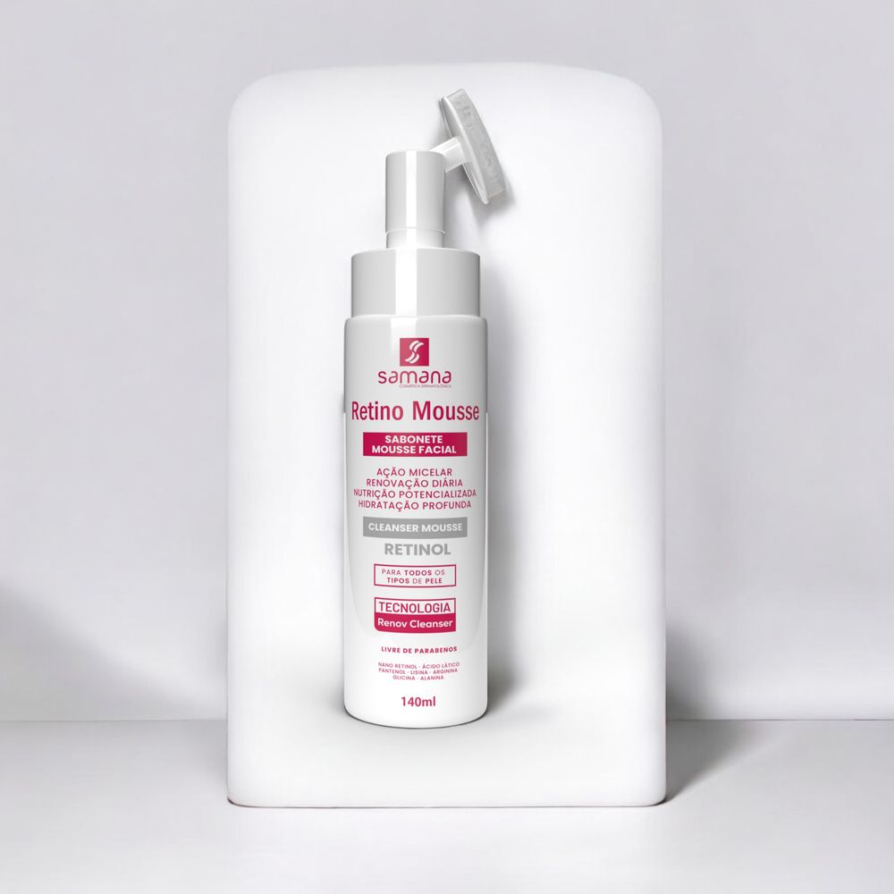 Sabonete Facial Retino Mousse 140ml - Samana